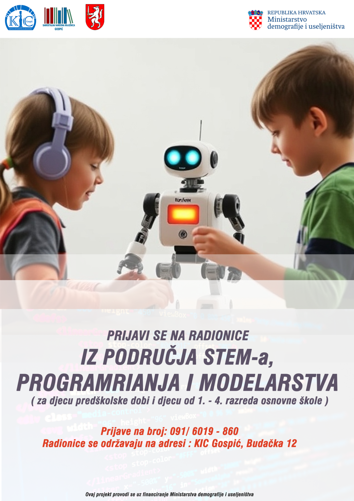 Prijavi se na radionice iz područja STEM-a, programiranja i modelarstva ...