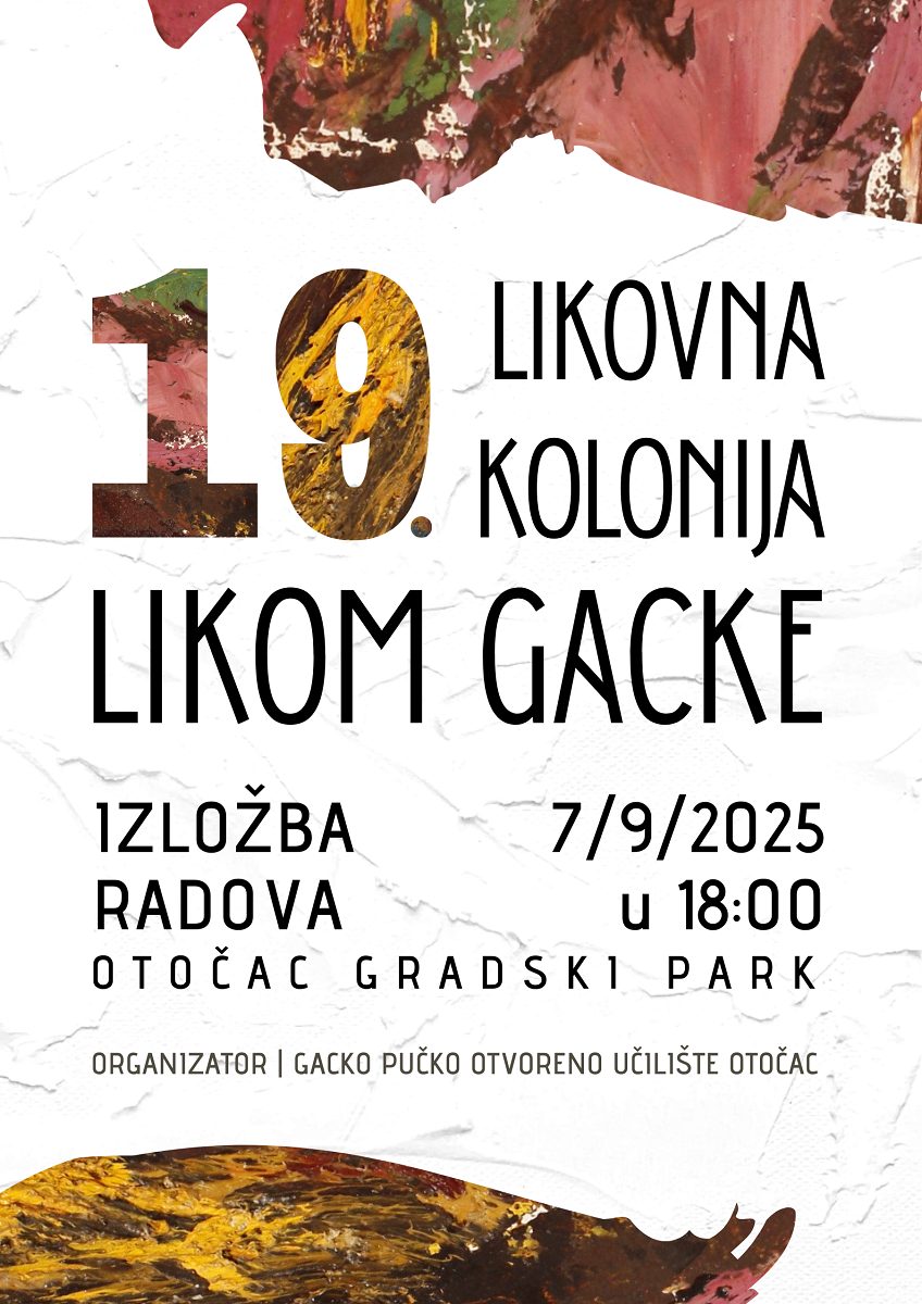19. likovna kolonija LIKOM GACKE - Službeni Portal Radio Gospić